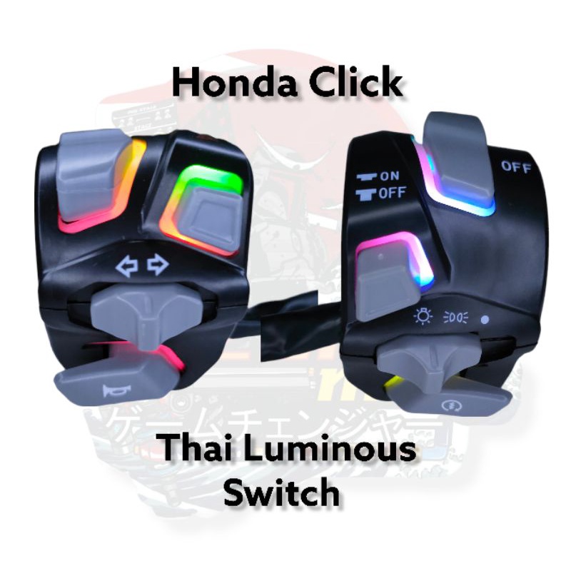 Luminous Thai Switch For Honda Click (Hazzard, signal & horn combo and ...