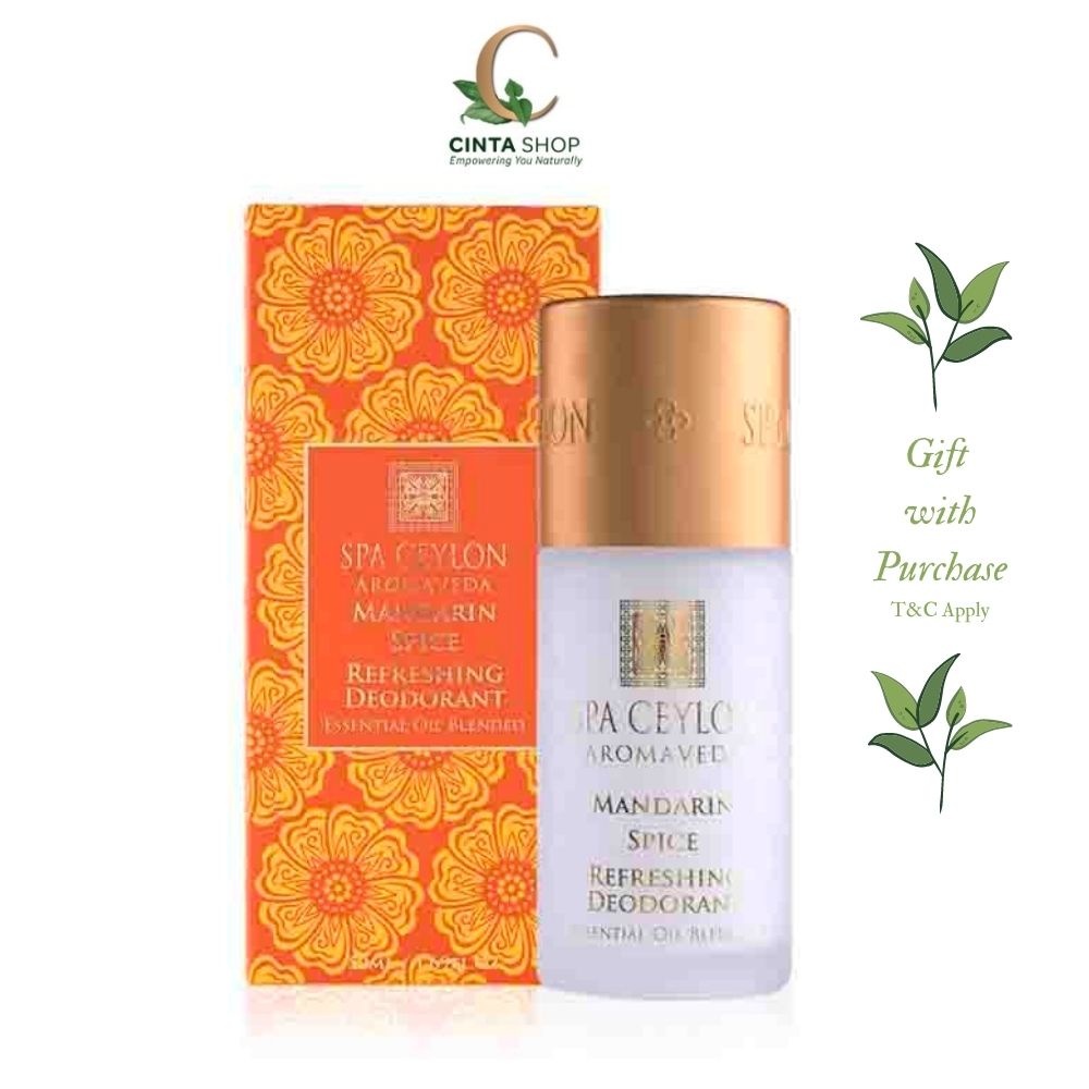 Spa Ceylon Aromaveda MANDARIN SPICE Refreshing Deodorant 50ML | Shopee ...