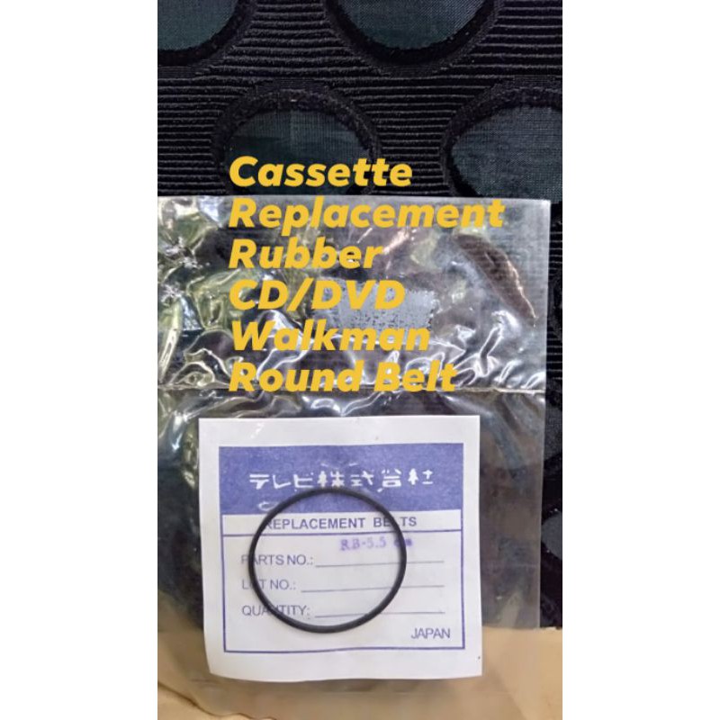 CASSETTE REPLACEMENT RUBBER R0UND BELT CD/DVD/WALKMAN, SOLD PER PIECE ...
