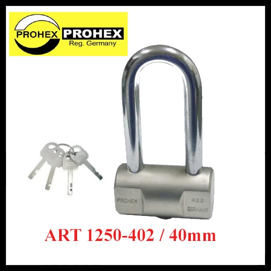 Padded PROHEX 40mm REG GERMANY LONG NECK HEAVY DUTY LOCK ORIGINAL ...