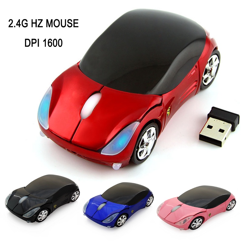2.4G USB Optical Mouse Ferrari For Car Mouse Personality Mouse 1200dpi ...