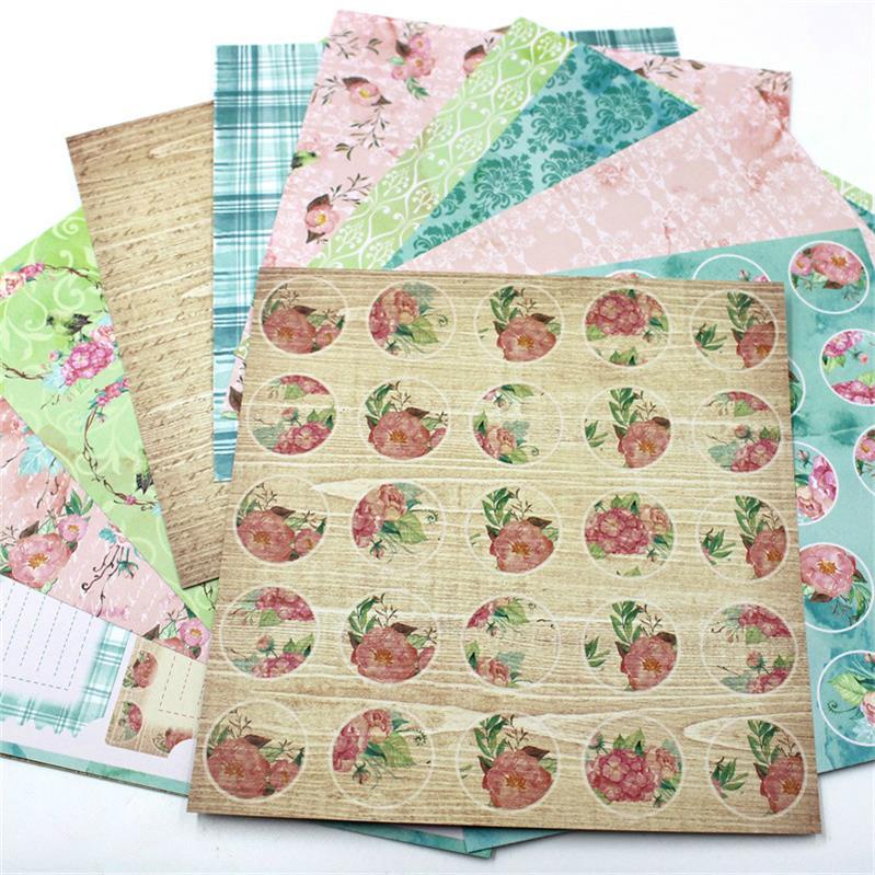 Paper Pack 6"x6" Flower/snowflake/flowers/ texture 12 sheet Art Background Paper Card Making DIY ...