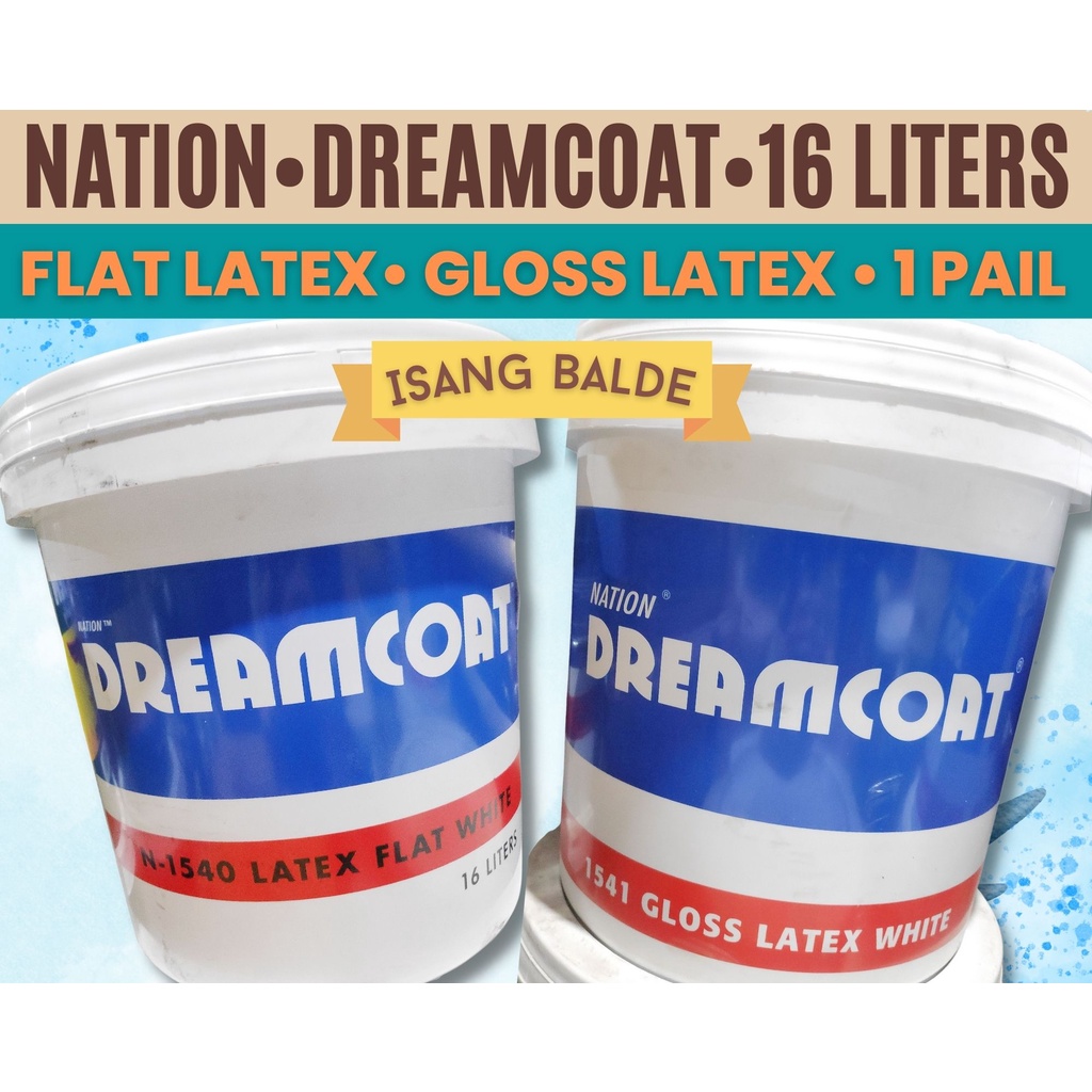 Flat Latex N-1540 ️ Gloss Latex N-1541 ️ DREAMCOAT ️ Nation ️ 16 Liters ...