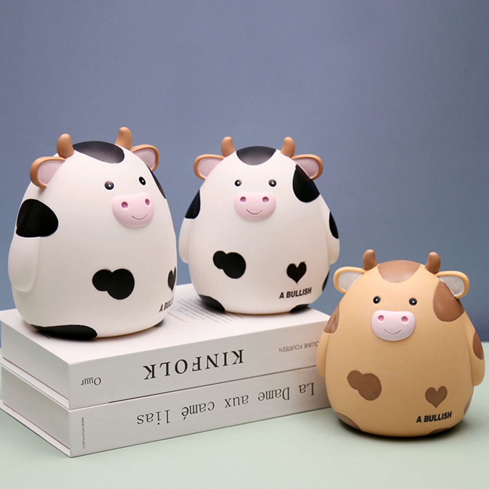 Animal Money Pot Cute Cow Coin Bank Large Money Saving Box for Child ...