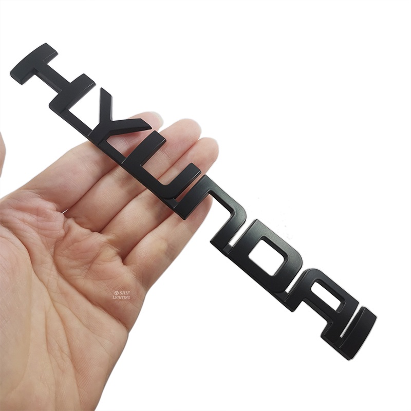 1 x ABS Chrome HYUNDAI Logo Letter Car Auto Side Rear Trunk Emblem ...