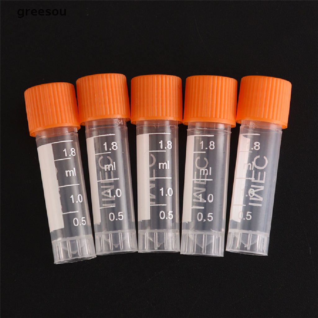 greesou 20pcs 1.8ml screw capsule bottles blending lab analyze ...