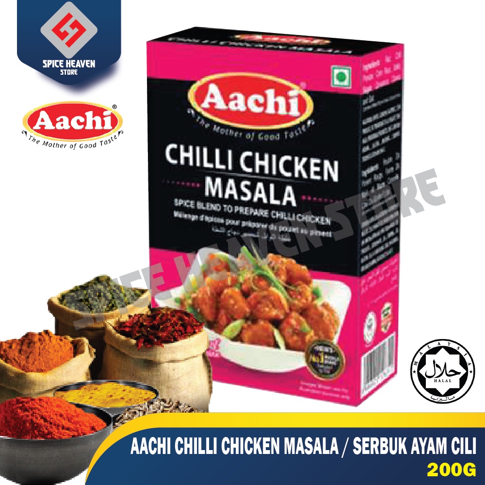 (READY Stock) AACHI CHILLI CHICKEN MASALA 200G / AACHI Powder CHICKEN ...