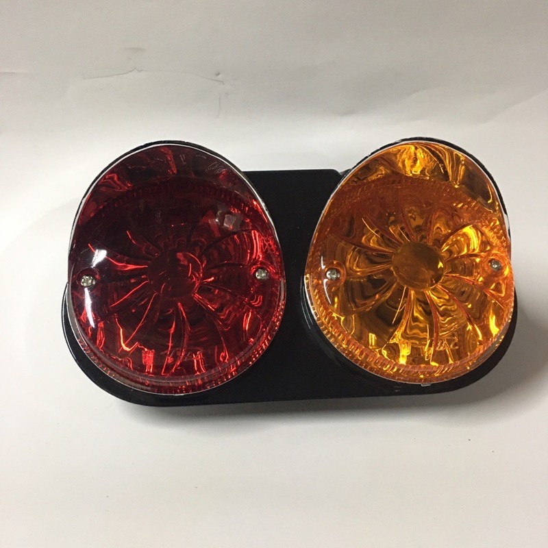 Side Rail Lights 2 Sections Caps Propeller Pattern STOP LAMPS Has 12v ...