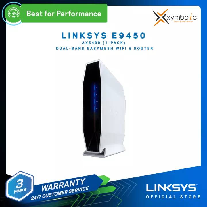 Linksys E9450 AX5400 Dual Band Easymesh WiFi 6 Router (1 Pack) | Shopee ...