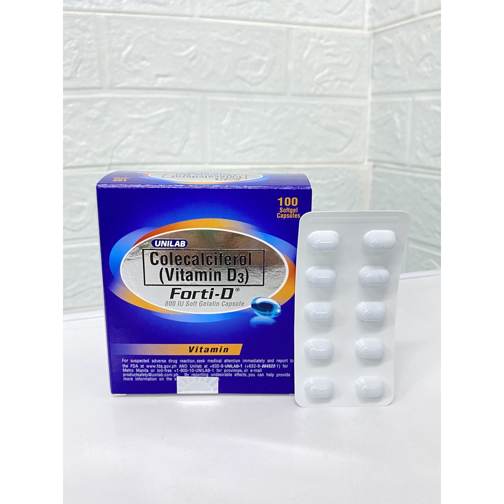 ON SALE Vitamin D3 Colecalciferol Forti D 800IU Capsule by 10's | Medic ...