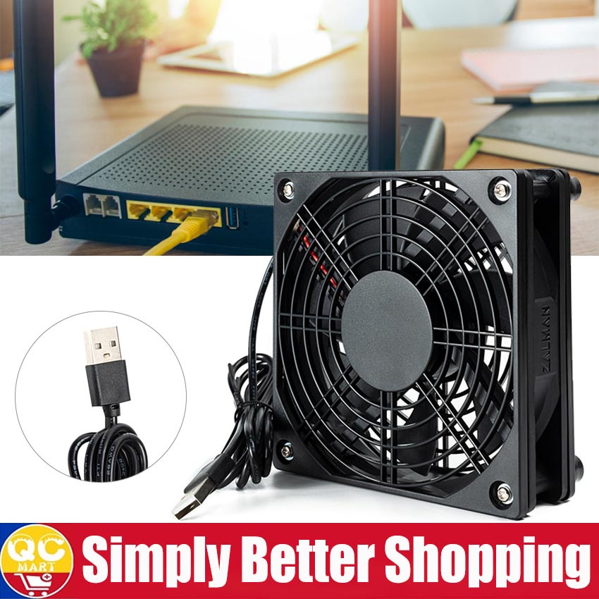 Router Cooling Rack USB 12cm Silent with Switch Cooling Fan PC Cooler ...