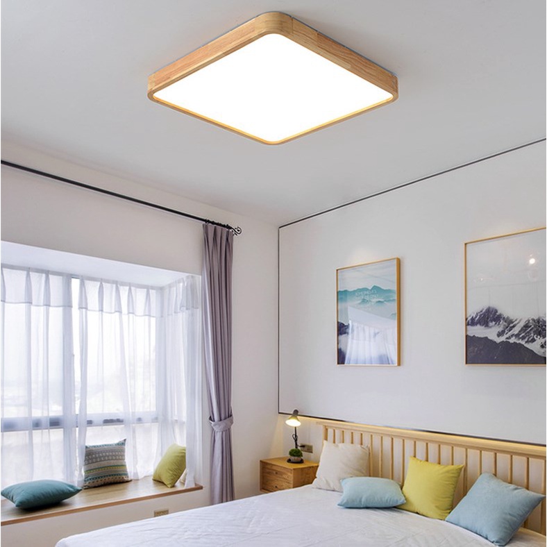 Nordic Wood Ceiling Light Wooden Ceiling Lamps Living Room Bedroom ...