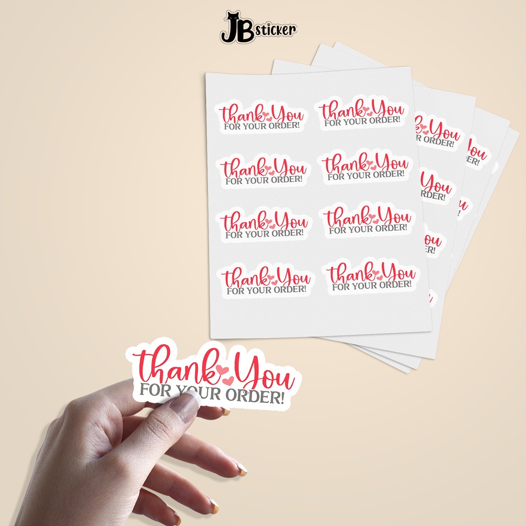 50pcs Thank you for your order Sticker, Packaging Labels, Product ...