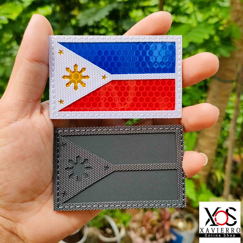 Philippine Flag Velcro Patch tactical badge patches computer embroidery fashion High quality EDC ...