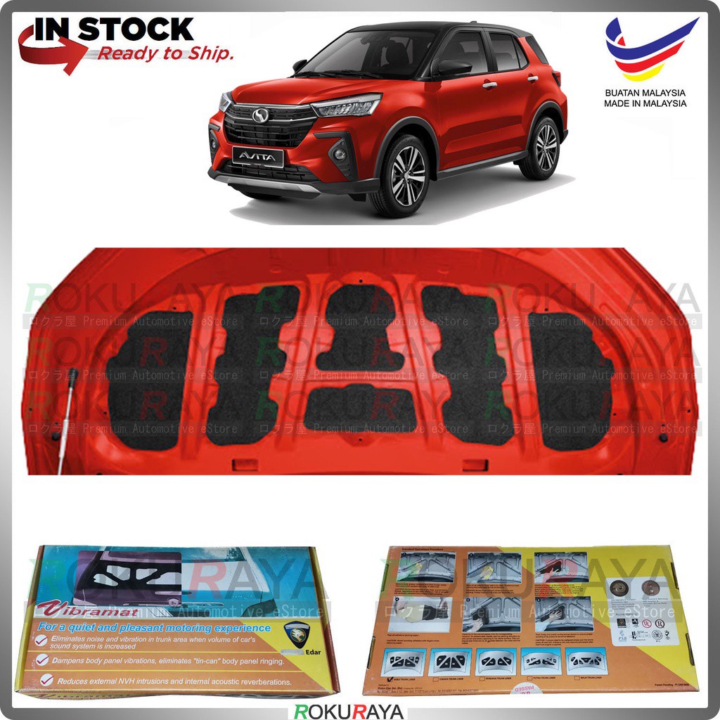 [FRONT] Perodua Ativa SUV Car Heat Sound Vibration Proof Bonnet ...