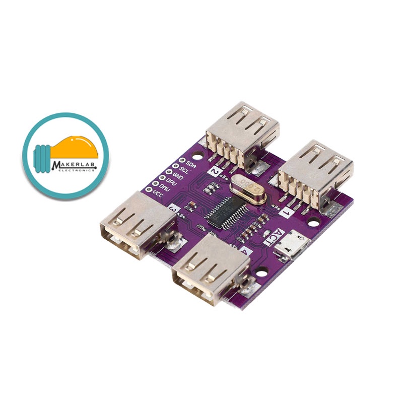 4 Port Usb 2 0 Hub High Speed Controller Module For Arduino Micro Usb