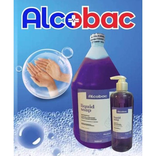 ALCOBAC Liquid Hand Soap 500ml | Shopee Philippines