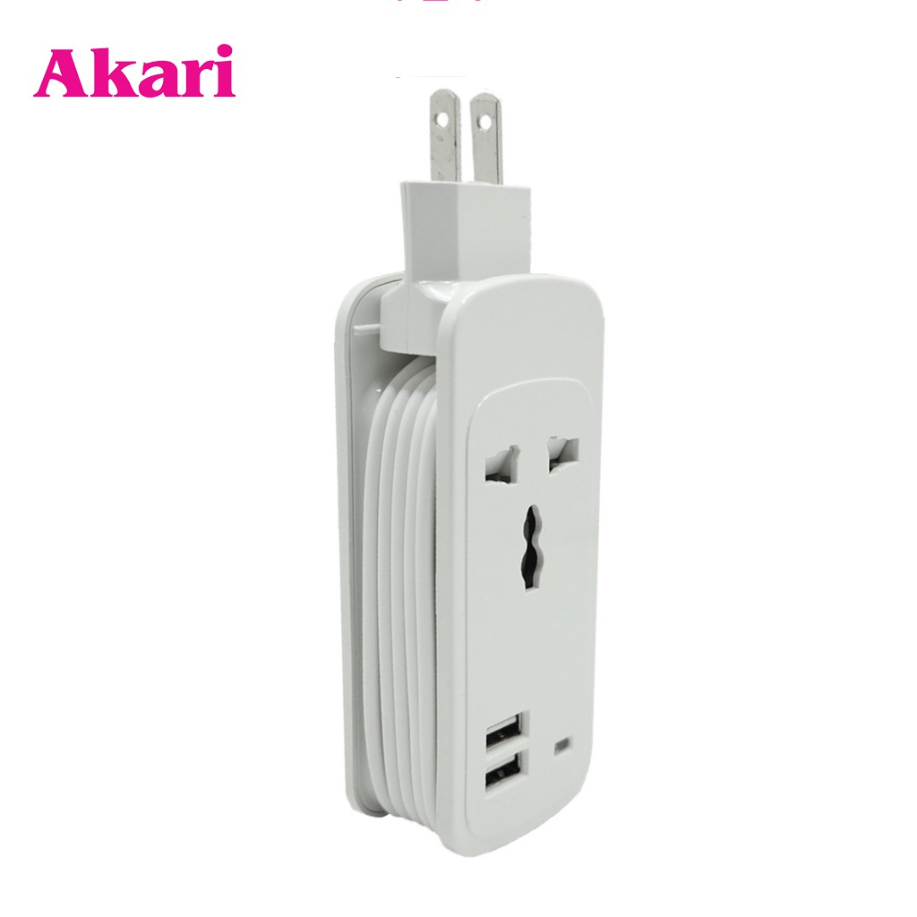 Akari Universal Outlet with Dual USB Charger (AEC-103UW) | Shopee ...