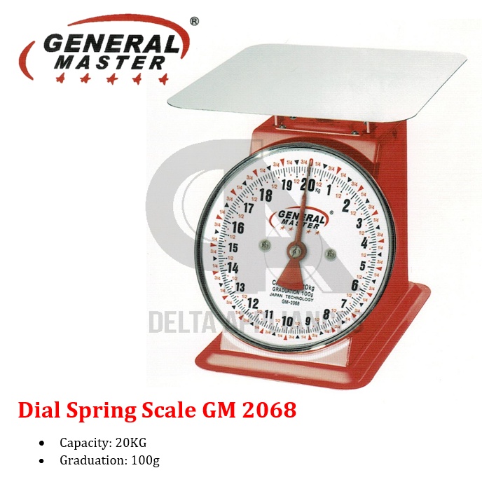 General Master GM 2068 Dial Spring Scale General Master Weighing Scale ...