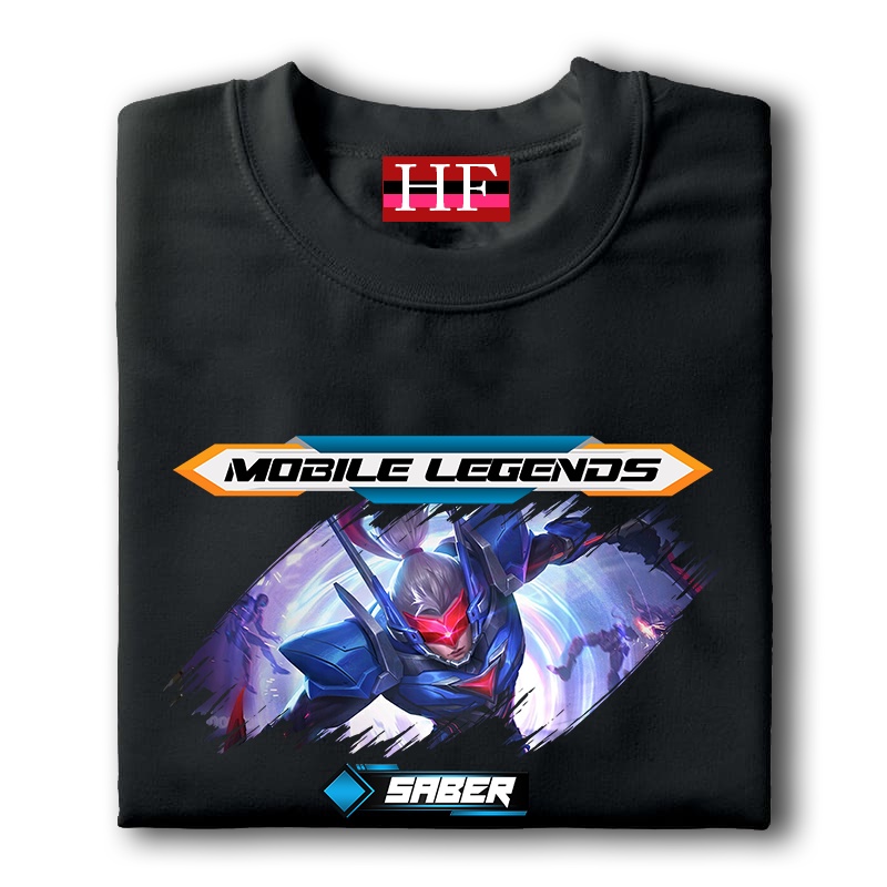 Saber T-shirt Mobile Legends tshirt for Men Women Unisex MLBB ML Tee ...