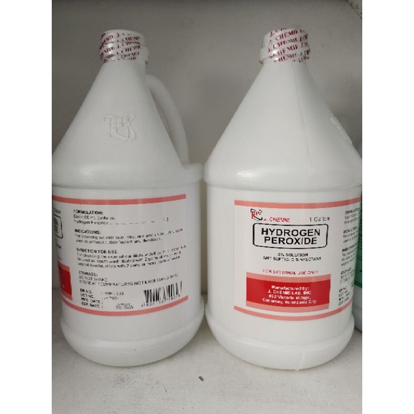 Hydrogen Peroxide 3% 1 gallon ( J. CHEMIE) | Shopee Philippines