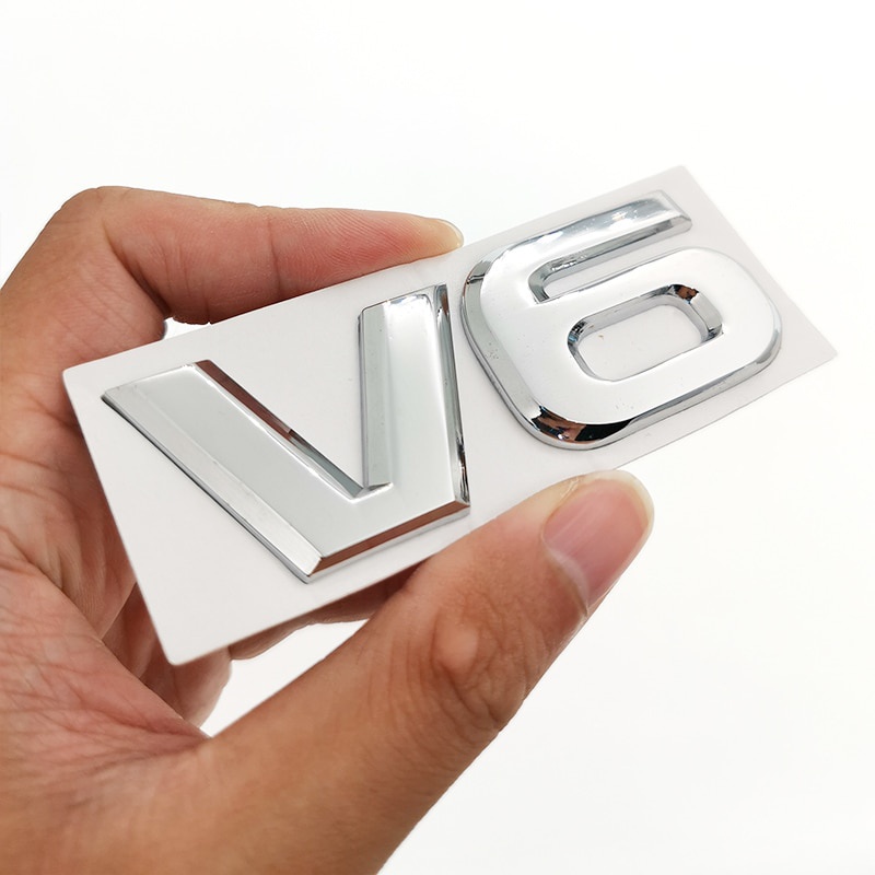 3D Car Logo Sticker Emblem Auto Badge Decal For V6 Mercedes BMW Audi ...