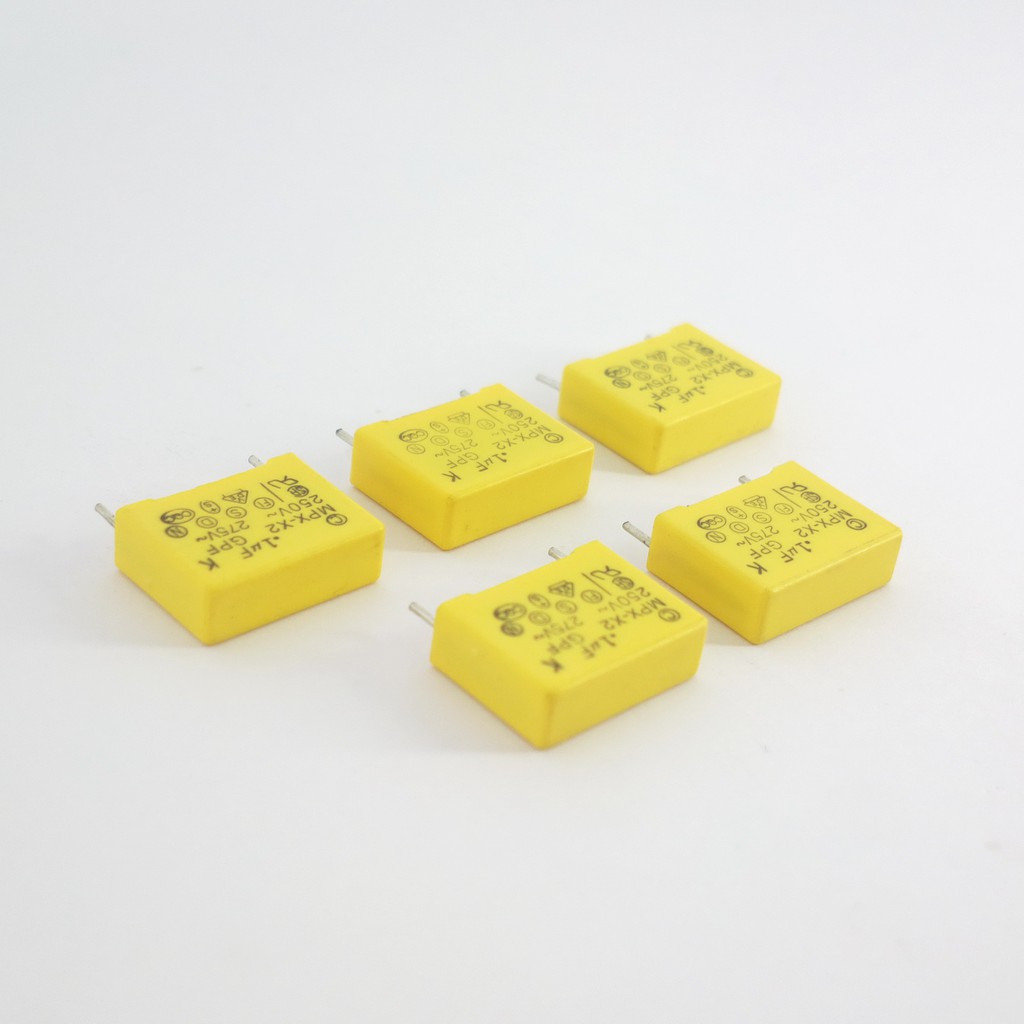 5 pieces 0.1uf 250v ac MPX/MKP Class X2 MPX Safety Standard Capacitor ...