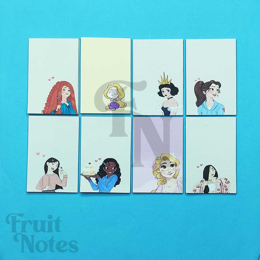 SN079 30 sheets Disney Princess Theme Notepad | Shopee Philippines