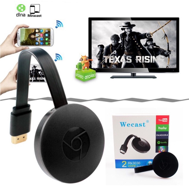 100% Chromecast G2 TV Streaming Wireless Miracast Airplay Google ...