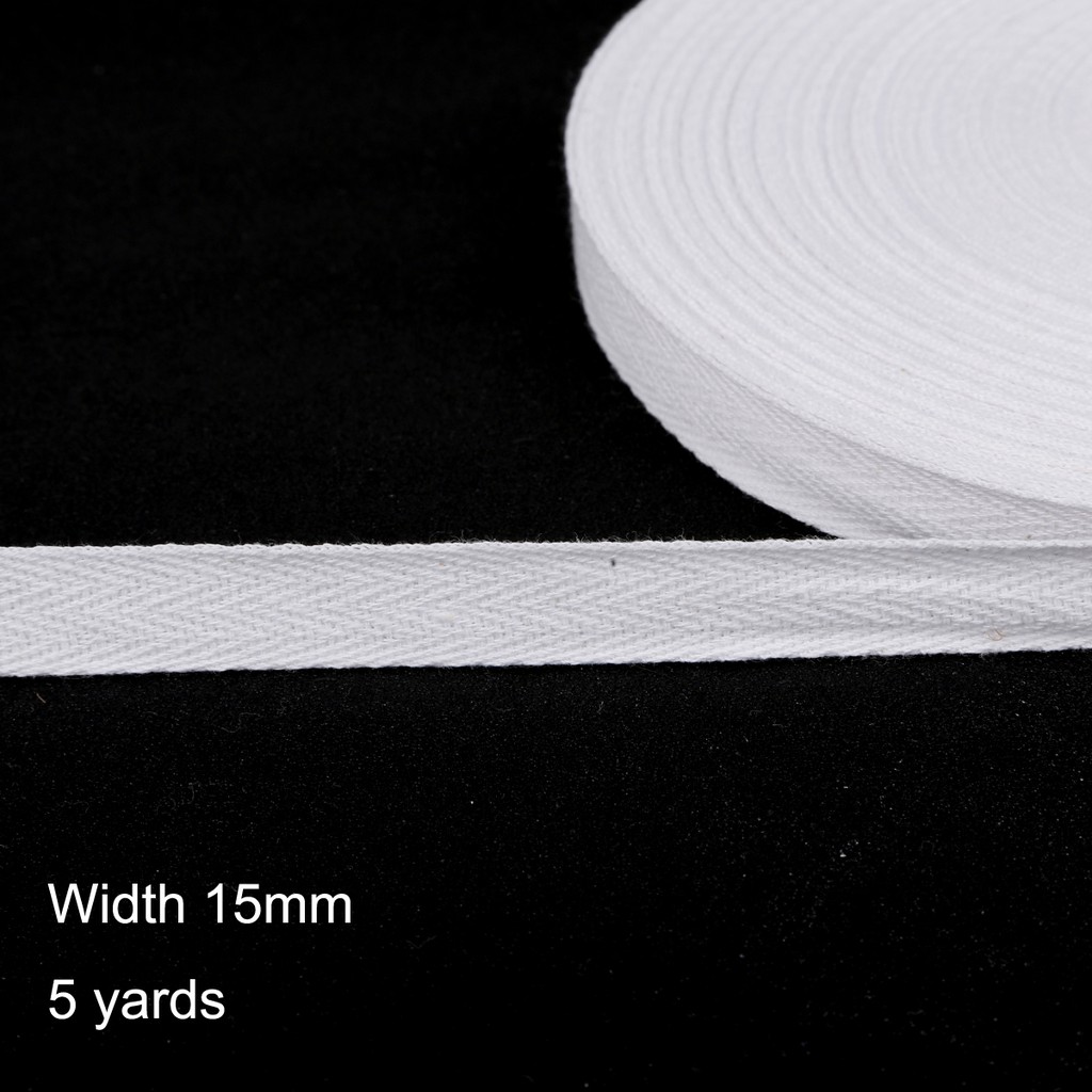 1/1.5/2/2.5/3/3.5/4/5cm Width Herringbone Tape Ribbons 100% Cotton ...