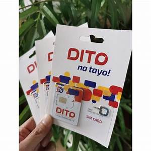 DITO SIM CARD ONLY (5G LTE TRI-CUT SIM CARD) | Shopee Philippines
