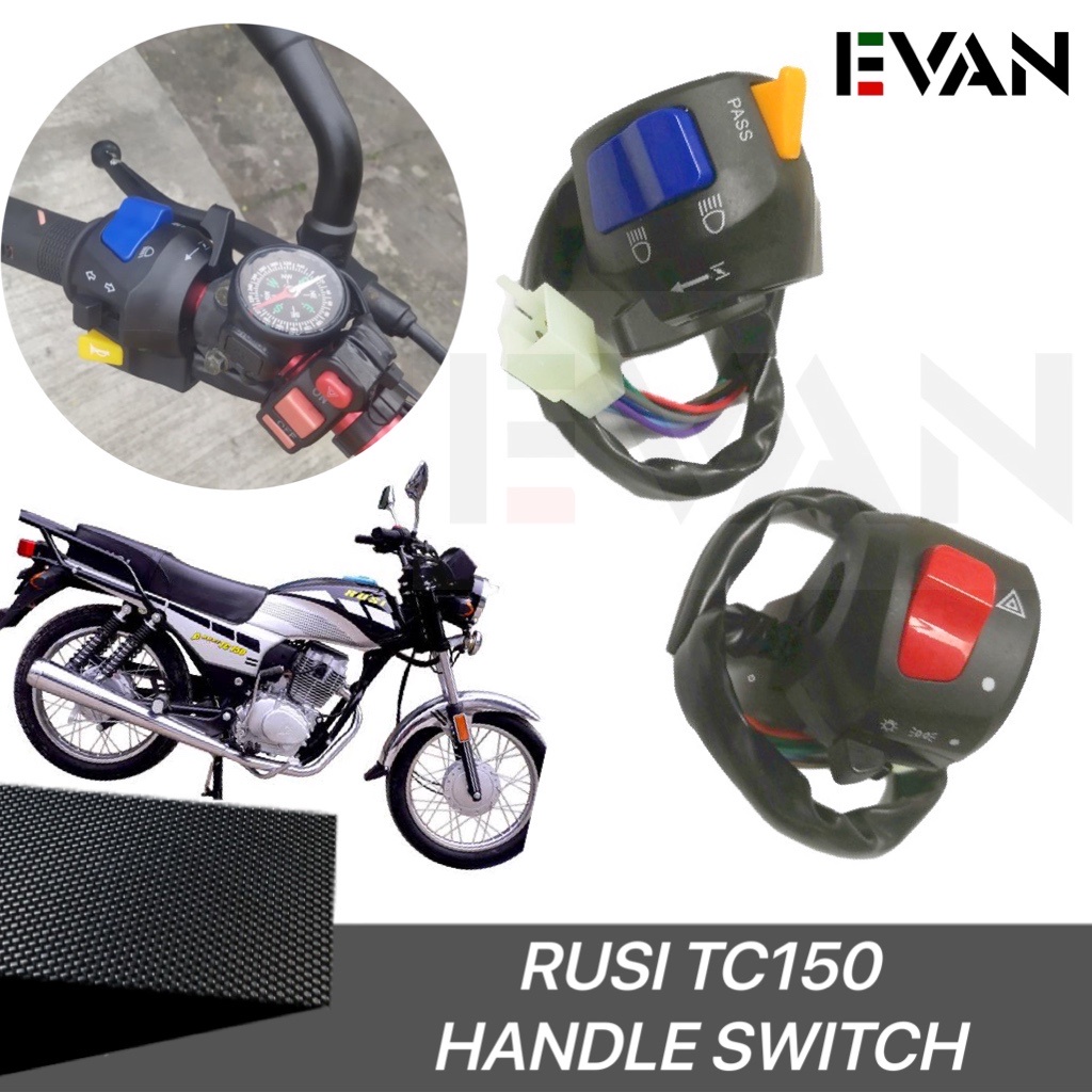 Rusi TC150 (1set) Left/Right Ordinary Stock Handle Switch Motorcycle ...