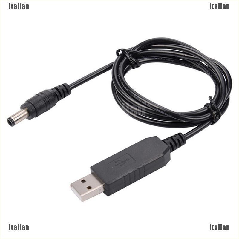 Itali DC 5V-12V Boost Voltage Cable USB Converter Adapter Power Bank ...