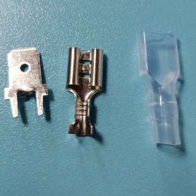 20PCS / LOT MALE FEMALE RUBBER INSULATOR PCB FASTON TERMINAL CONNECTOR ...