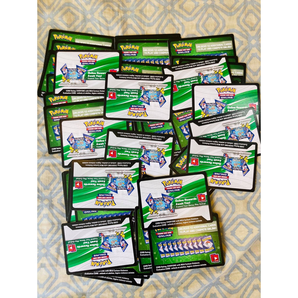 Pokemon TCGO Booster Pack Code Card Bundle: 65 SHINING FATES CODES SALE ...
