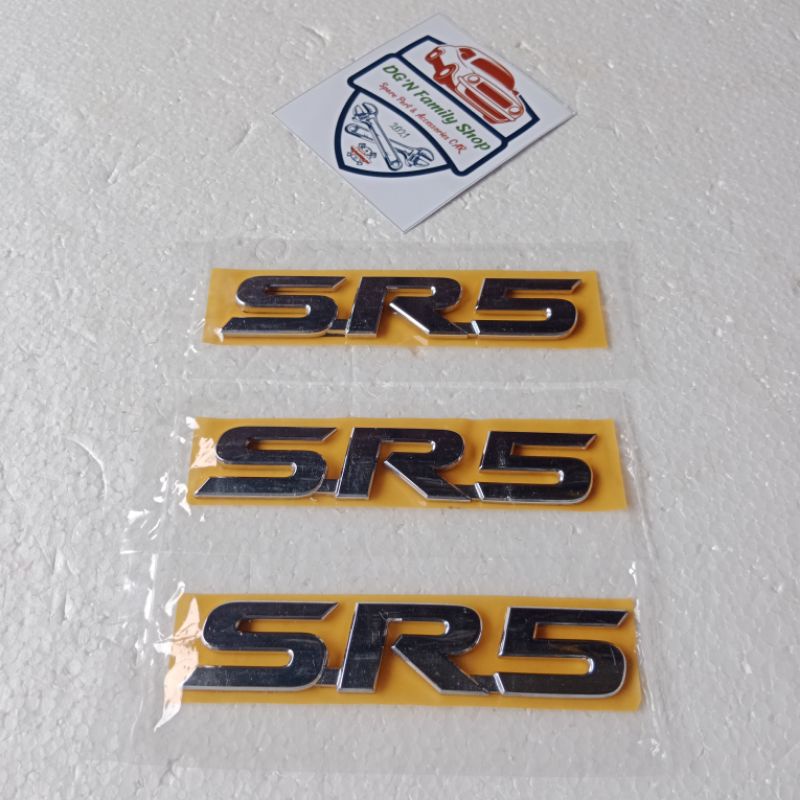 Original Chrome SR5 Logo Emblem | Shopee Philippines
