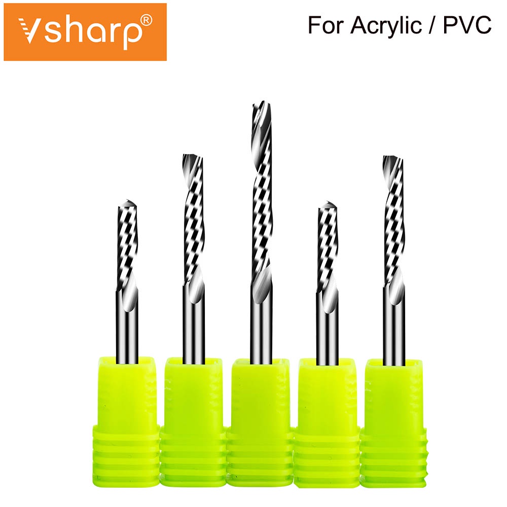 AAA Level 3.175mm Shank Acrylic Engraving End Mill High Precision 1 ...