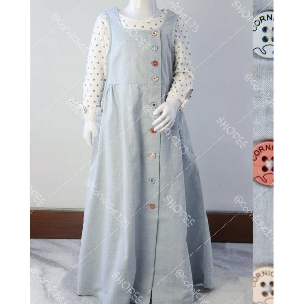 Corniche Kids Side Overall Kids Blue - THK50036 | Shopee Philippines