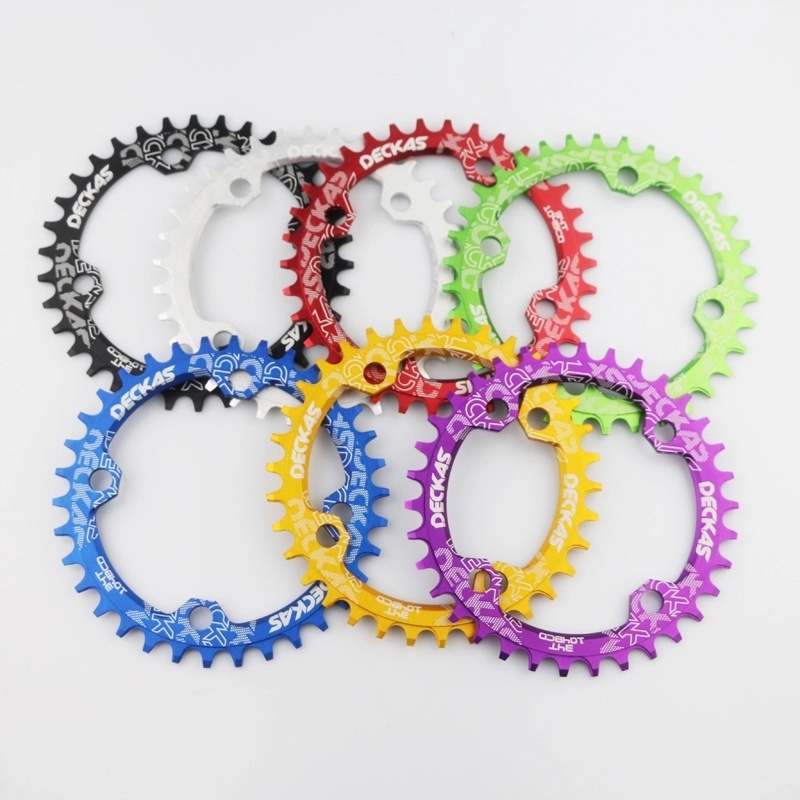 DECKAS Chainring 104BCD 30T MTB Bike Oval Chain Ring Basikal Rantai Tali 34T 38T 36T Mountain ...