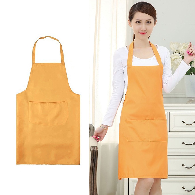 Washable Apron Hang Neck Apron Kitchen Apron Coffee Shop Fashion Apron ...