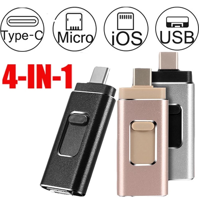 4 in1 OTG USB3.0 flash drive 64gb 128gb 256gb 512gb 1TB memory Stick ...
