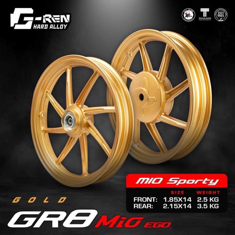 G-REN MAGS MIO SPORTY / MIO I 125 3 holes GR8 | Shopee Philippines