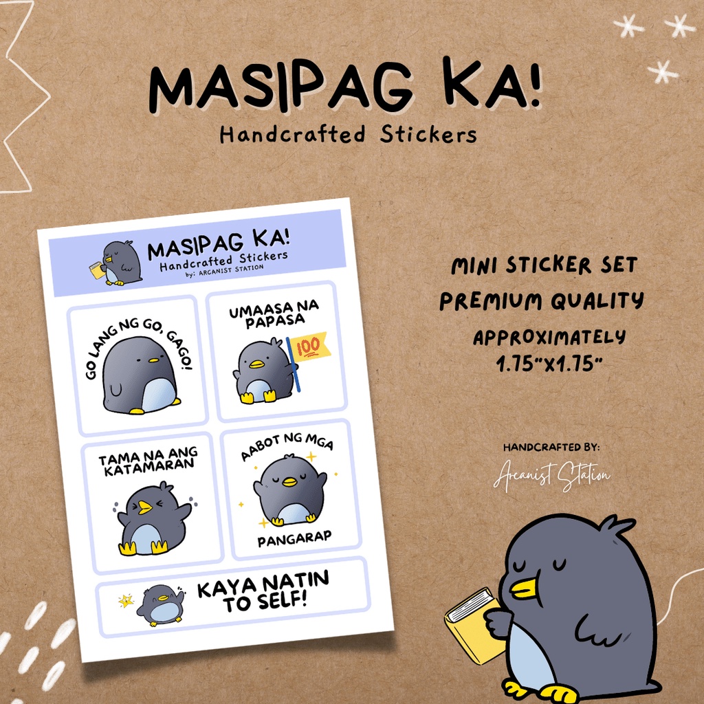 Masipag ka! - Witty Vinyl Sticker Set | Shopee Philippines
