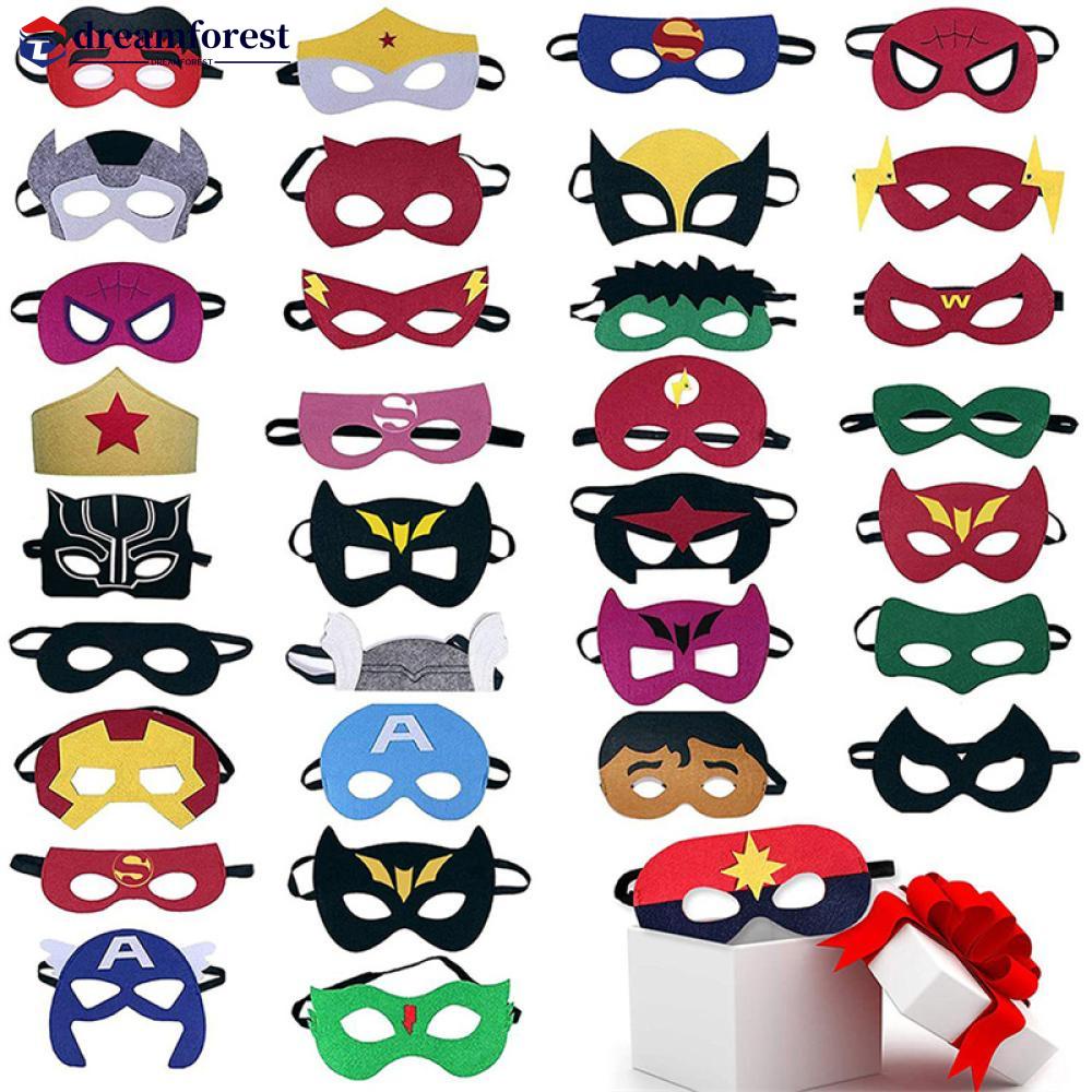 DREAMFOREST Halloween Superhero Masks Christmas Birthday Party ...