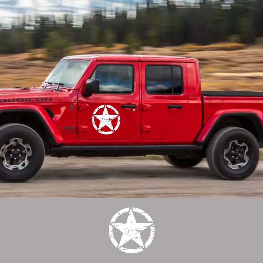 Car Hood Door Star stickers For Jeep Cherokee Patriot Compass Wrangler ...