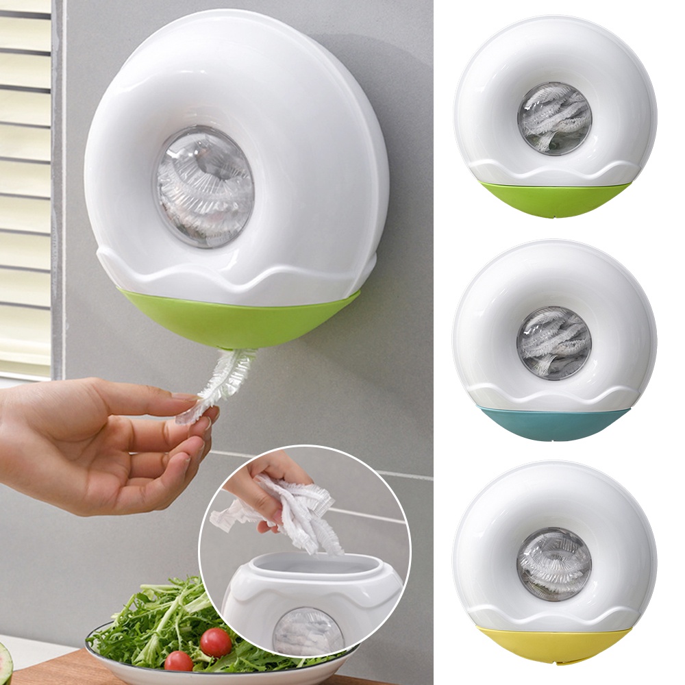 Wall Mounted Disposable Food Cover Storage Box Kitchen Organizers For ...