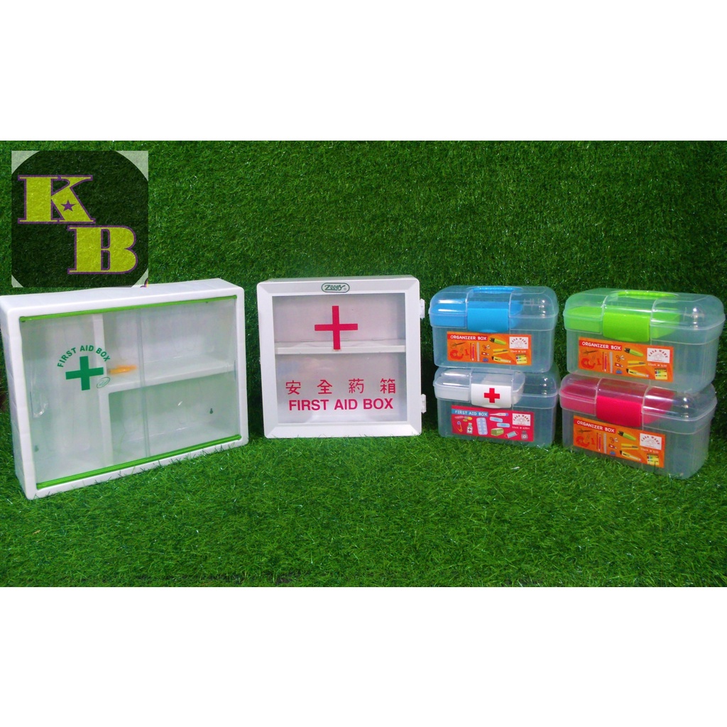 Medicine Kit /First Aid Box Cabinet with free medicine box | Shopee ...