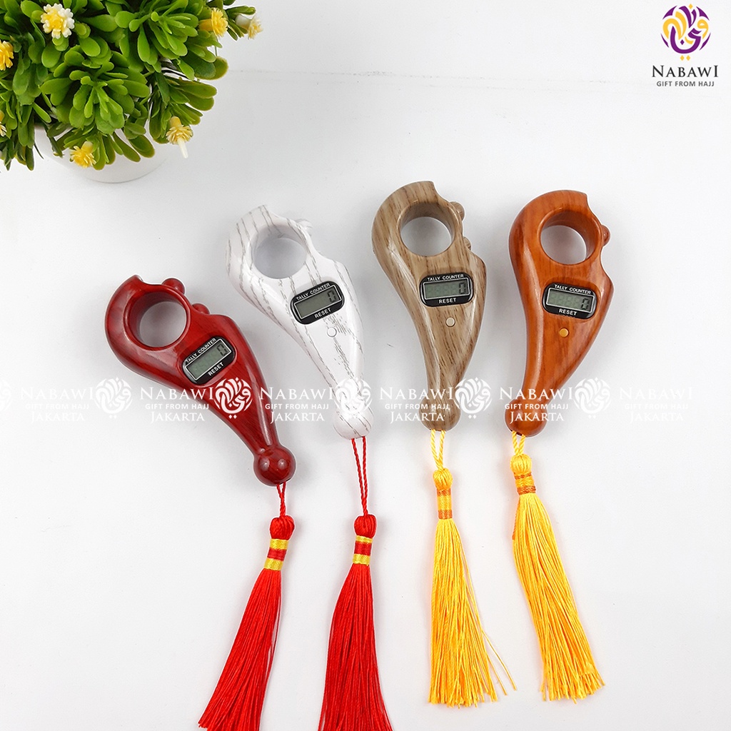 KAYU Digital Tasbih Wood Motif Tasbih Tally Counter By Hajj And Umrah ...