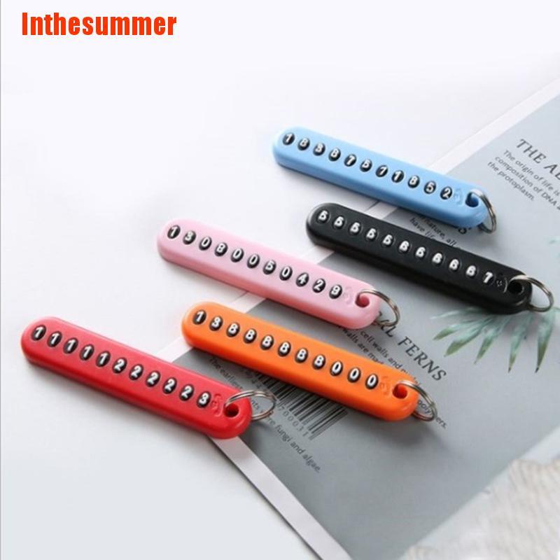 [Inthesummer] Mobile Phone Straps Anti-Lost Phone Number Plate Car ...
