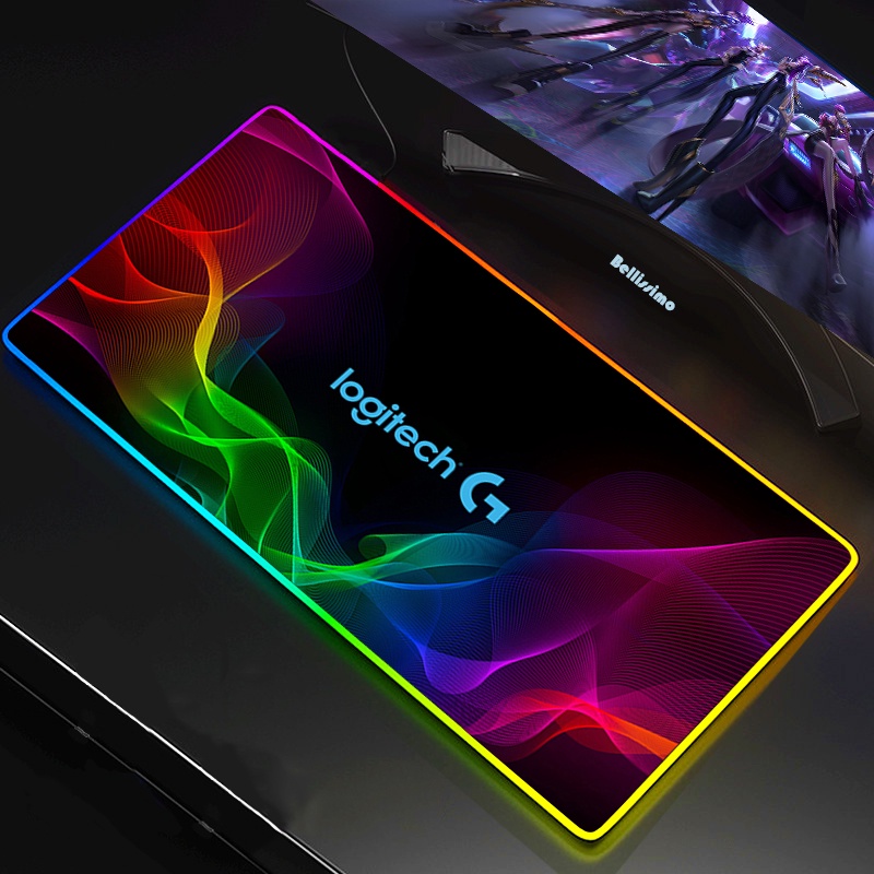 Logitech Logo RGB Gaming XXL Mouse Pad Mousepad Large Mause Pad ...